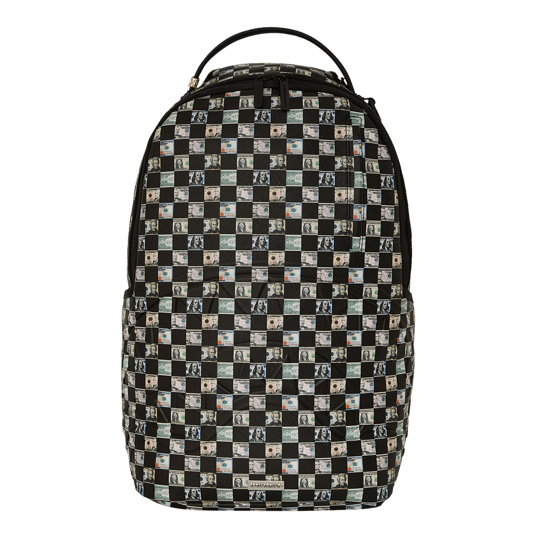 Sprayground Money Check Pattern DLX Backpack